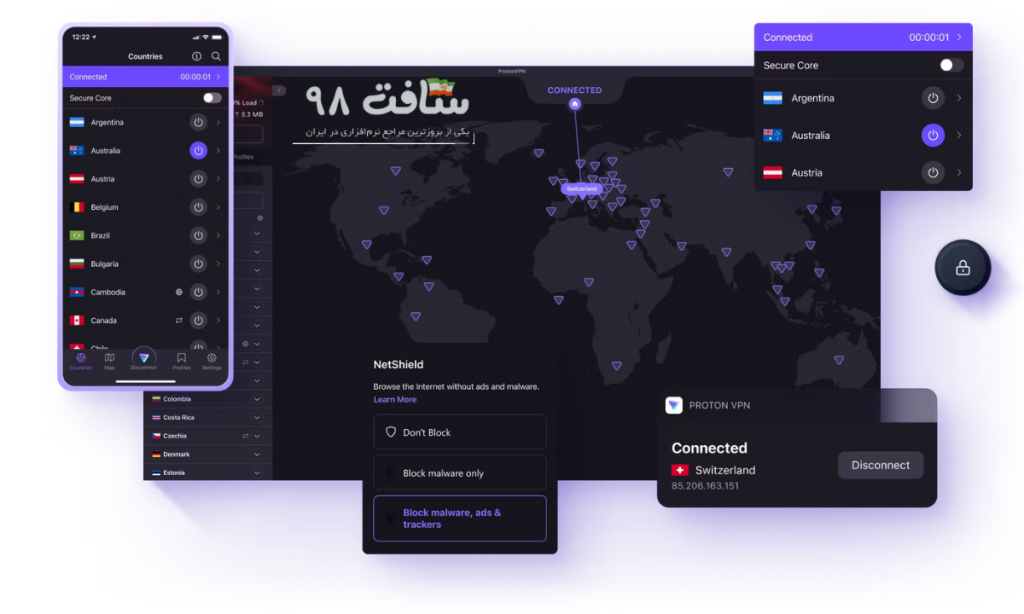 دانلود Proton VPN با لینک مستقیم برای اندروید رایگان 2023 - Soft98